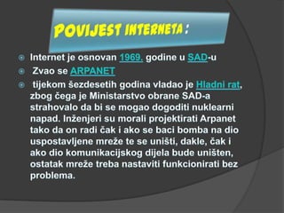 216 što je internet | PPTX