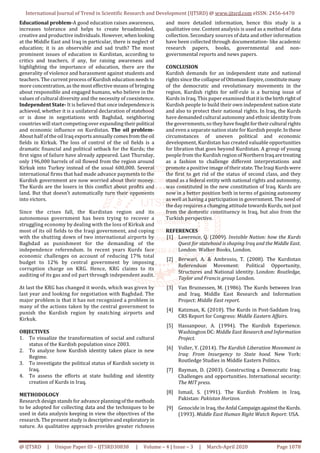 Transformation of Kurdish Identity and Cultural Rights Since the Regime ...