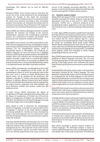 Turkish Natural Language Processing Studies | PDF