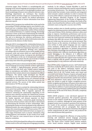 Turkish Natural Language Processing Studies | PDF