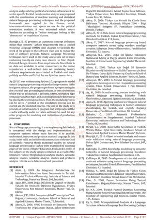 Turkish Natural Language Processing Studies | PDF