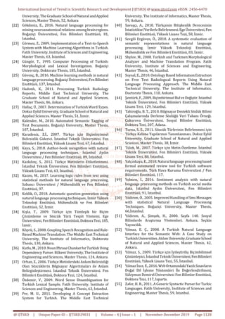 Turkish Natural Language Processing Studies | PDF