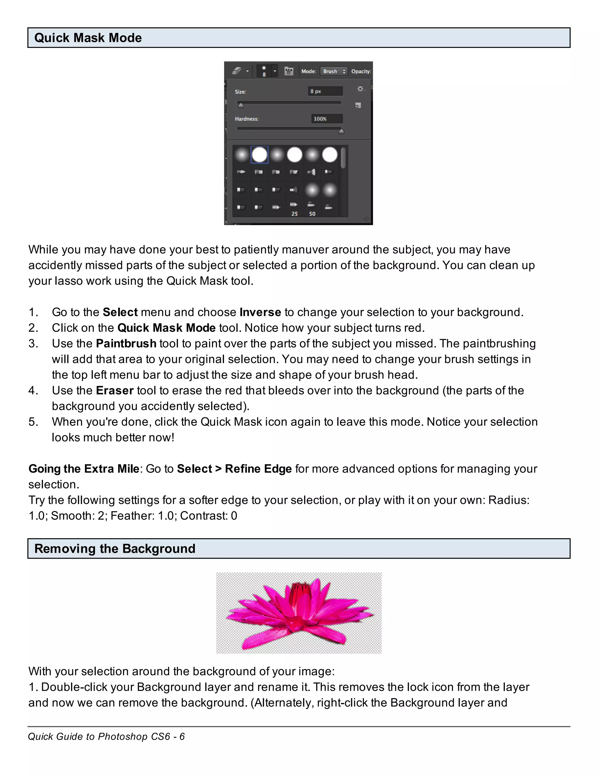 217 quick guide to photoshop cs6 | PDF