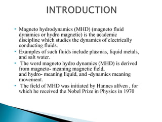 MHD Power Generation | PPT