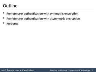 Remote User Authentication ,Symmetric, Asymmetric and Kerberos.ppt