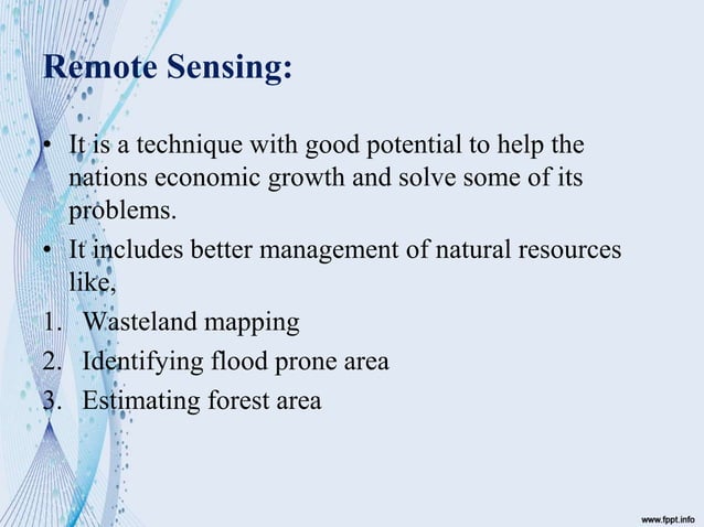 Remote sensing & Radiometers Systems | PPTX