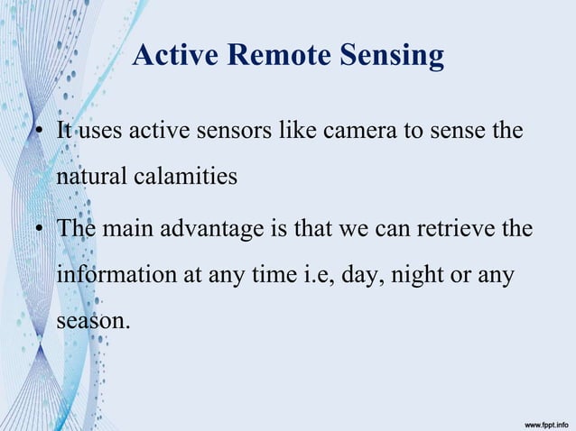 Remote sensing & Radiometers Systems | PPTX