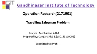 Travelling salesman problem | PPTX