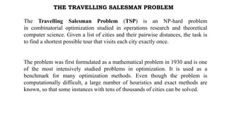 Travelling salesman problem | PPTX
