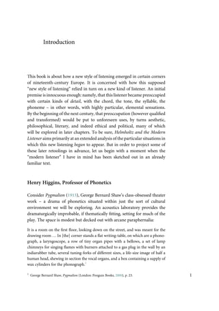 Helmholtz And The Modern Listener Benjamin Steege | PDF