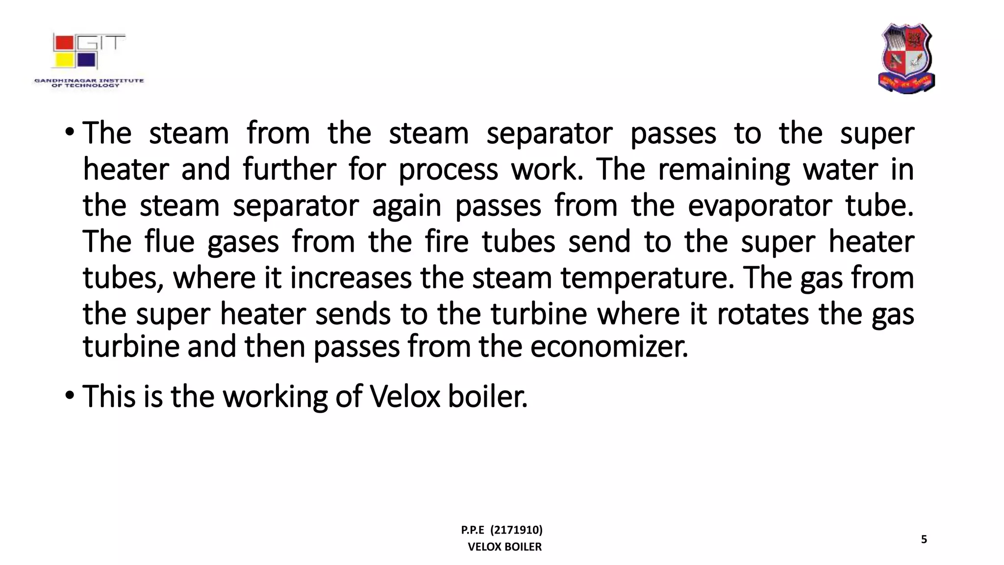 Velox boiler - high pressure boliers | PPTX