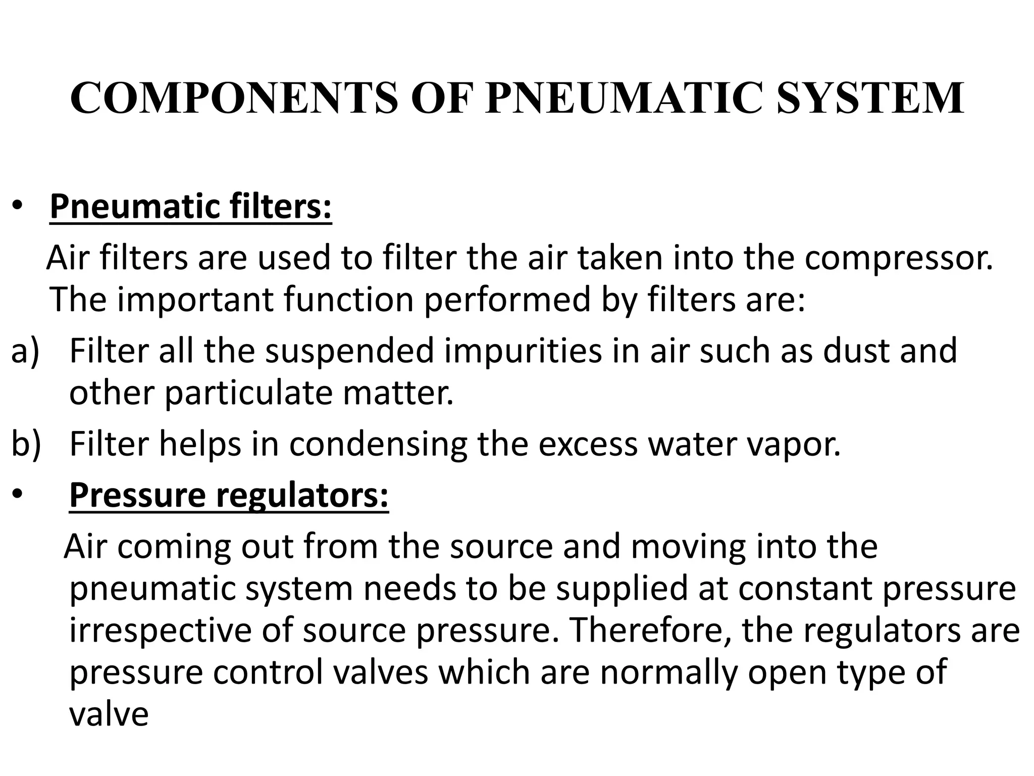 Components of hydraulic & pneumetic | PPTX