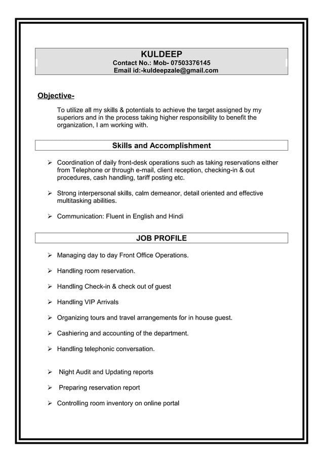 kuldeep Resume | PDF