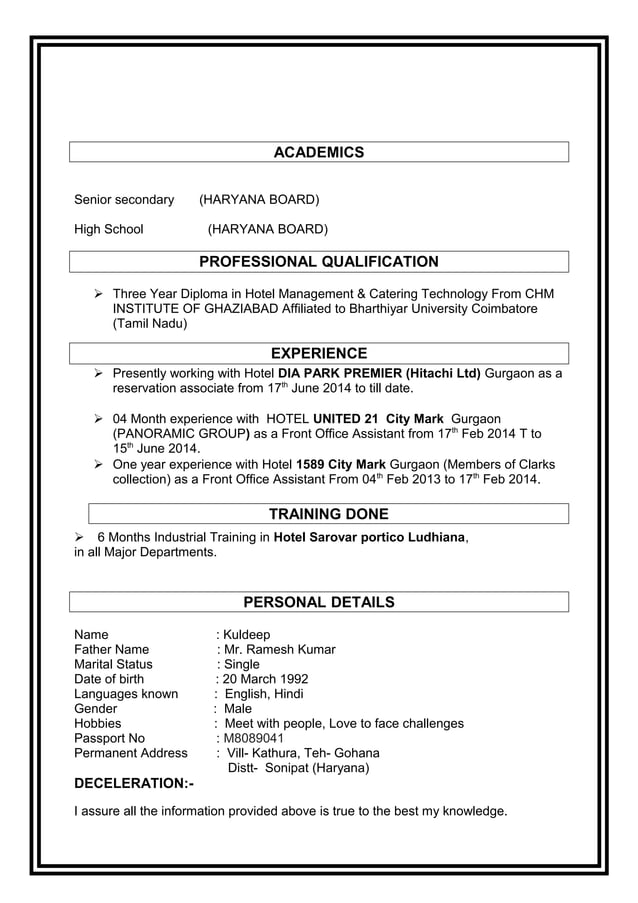 kuldeep Resume | PDF
