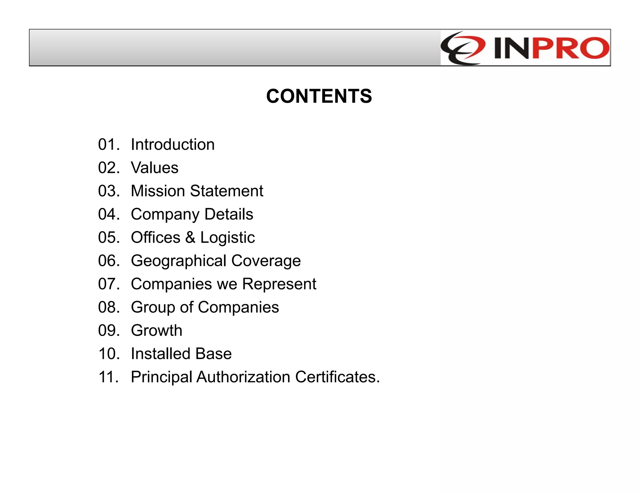 Inpro Pakistan Profile | PDF