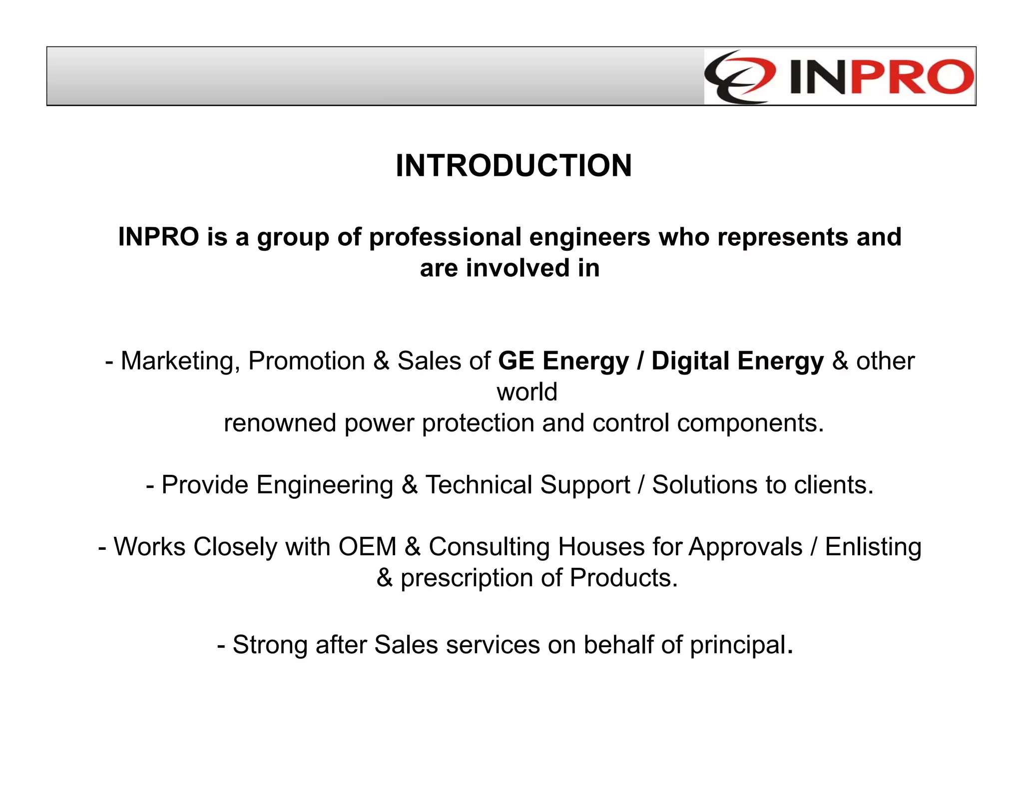 Inpro Pakistan Profile | PDF