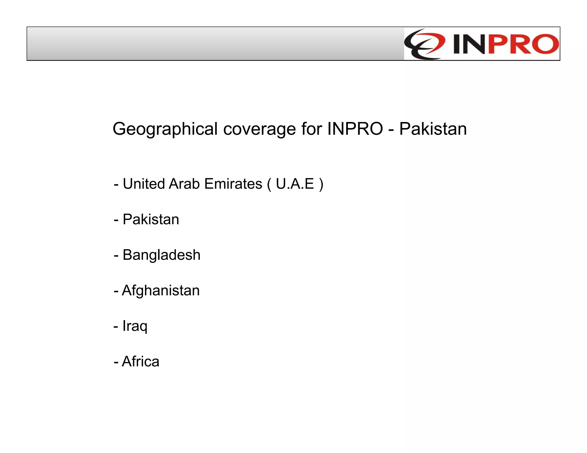 Inpro Pakistan Profile | PDF