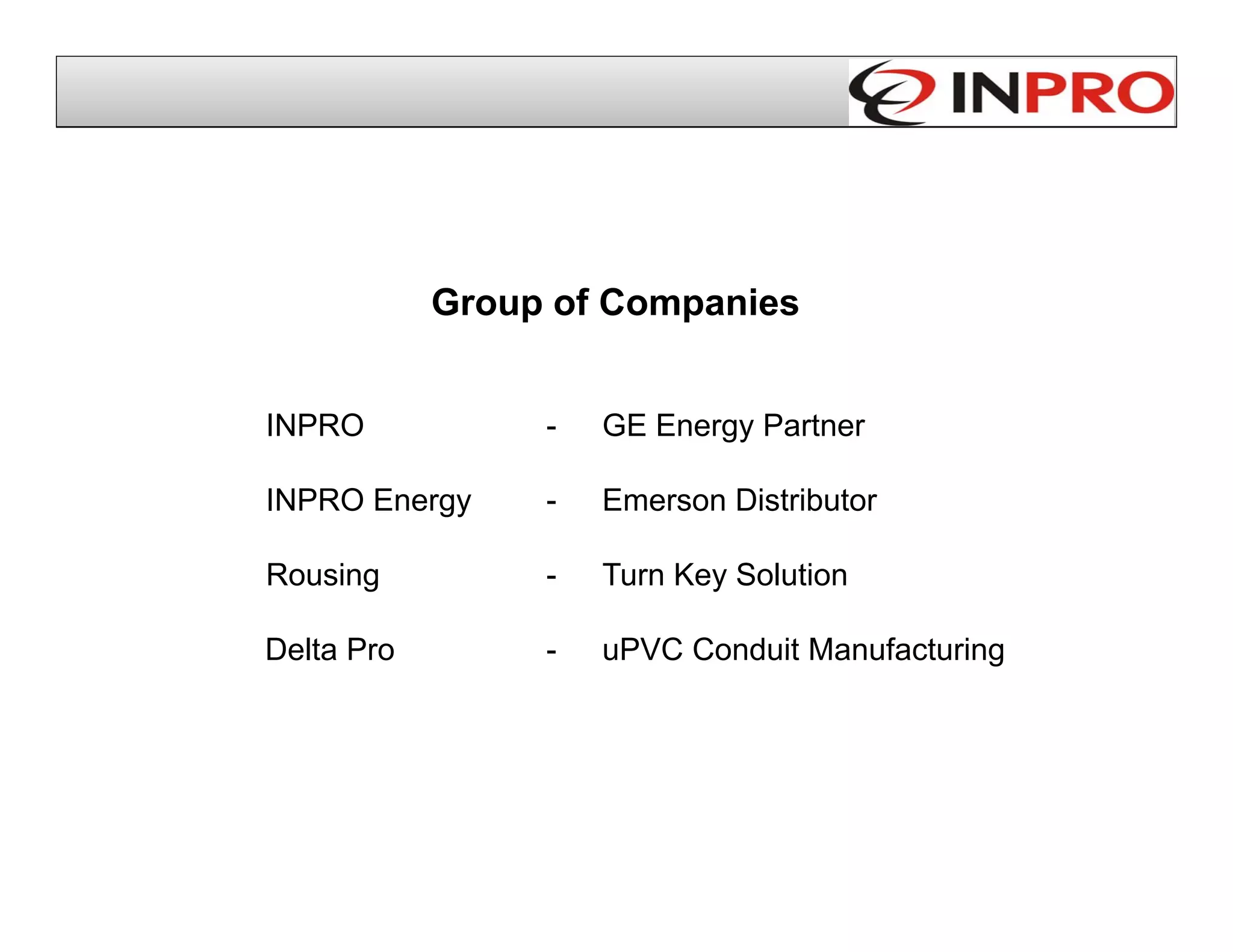 Inpro Pakistan Profile | PDF