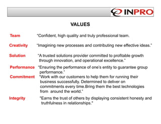 Inpro Pakistan Profile | PPT