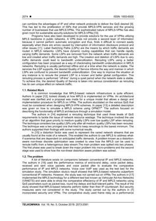 Performance of MPLS-based Virtual Private Networks and Classic Virtual Private Networks Using ...