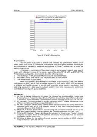 Performance of MPLS-based Virtual Private Networks and Classic Virtual Private Networks Using ...