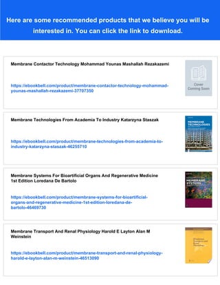 Membrane Contactors Fundamentals Applications And Potentialities Enrico ...
