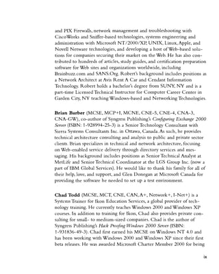 Configuring And Troubleshooting Windows Xp Professional Brian Barber ...