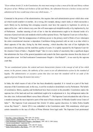 Rule of Law in India and Indian Judiciary | DOCX