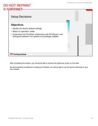Fortinet Fortigate Security Study Guide V70 Fortinet | PDF
