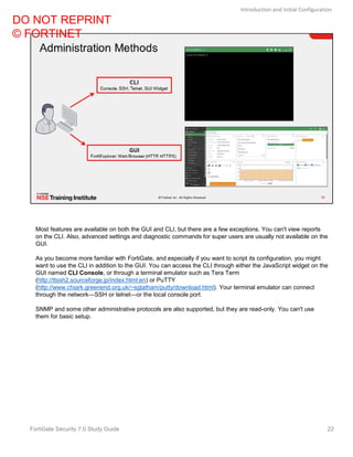 Fortinet Fortigate Security Study Guide V70 Fortinet | PDF