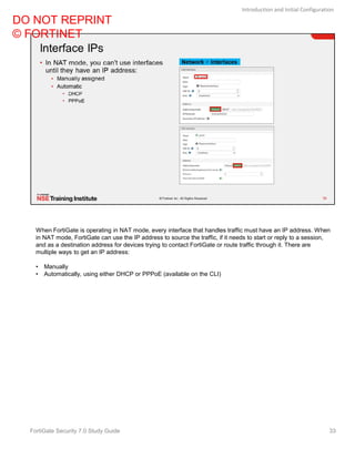 Fortinet Fortigate Security Study Guide V70 Fortinet | PDF
