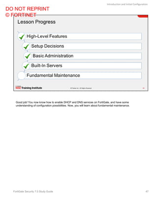 Fortinet Fortigate Security Study Guide V70 Fortinet | PDF