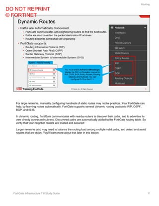 Fortigate Infrastructure Study Guide V70 Fortinet | PDF