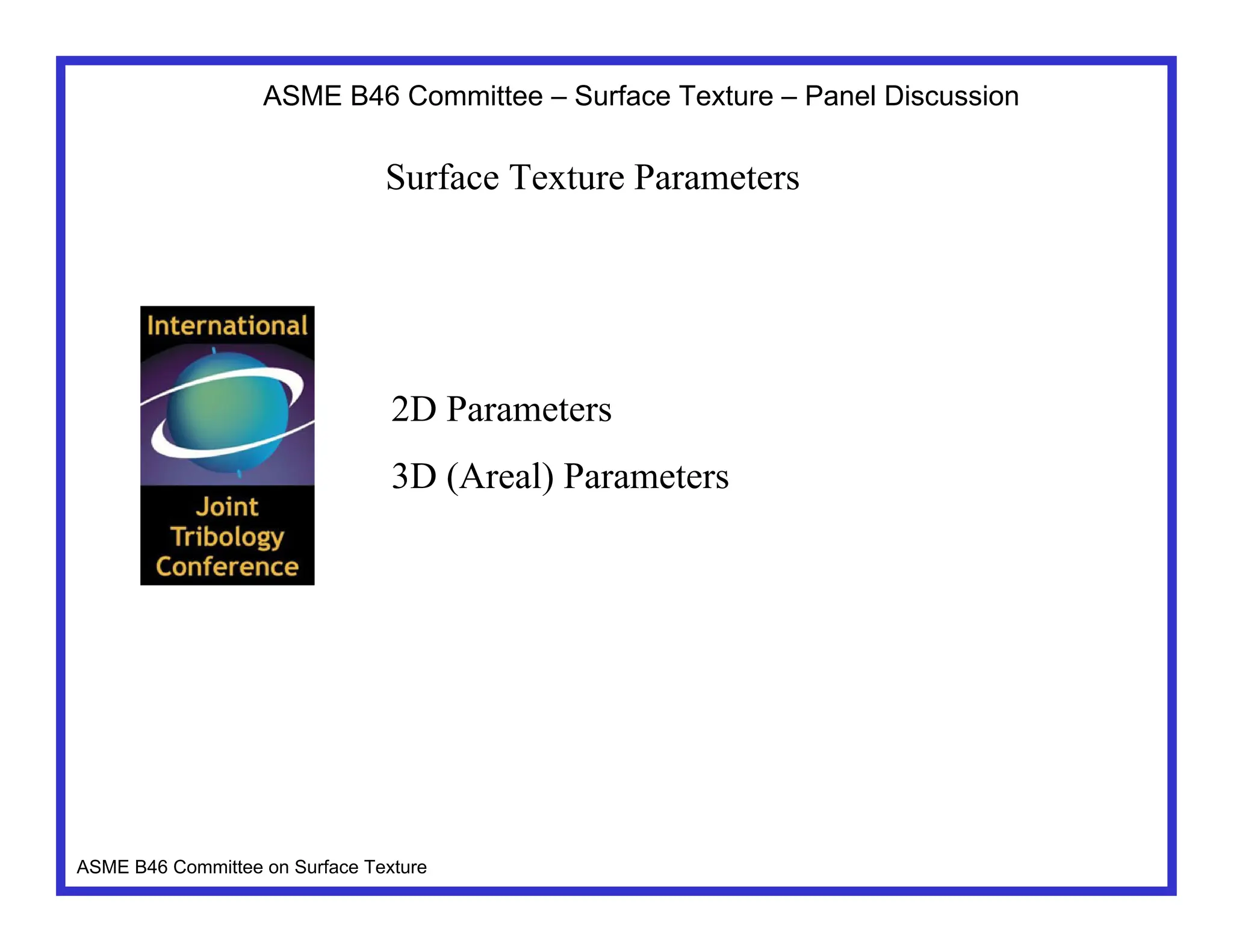 surface texture parameters 3d parameters | PPT