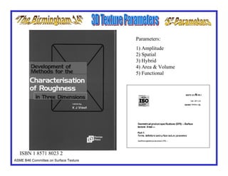 surface texture parameters 3d parameters | PPT | Free Download