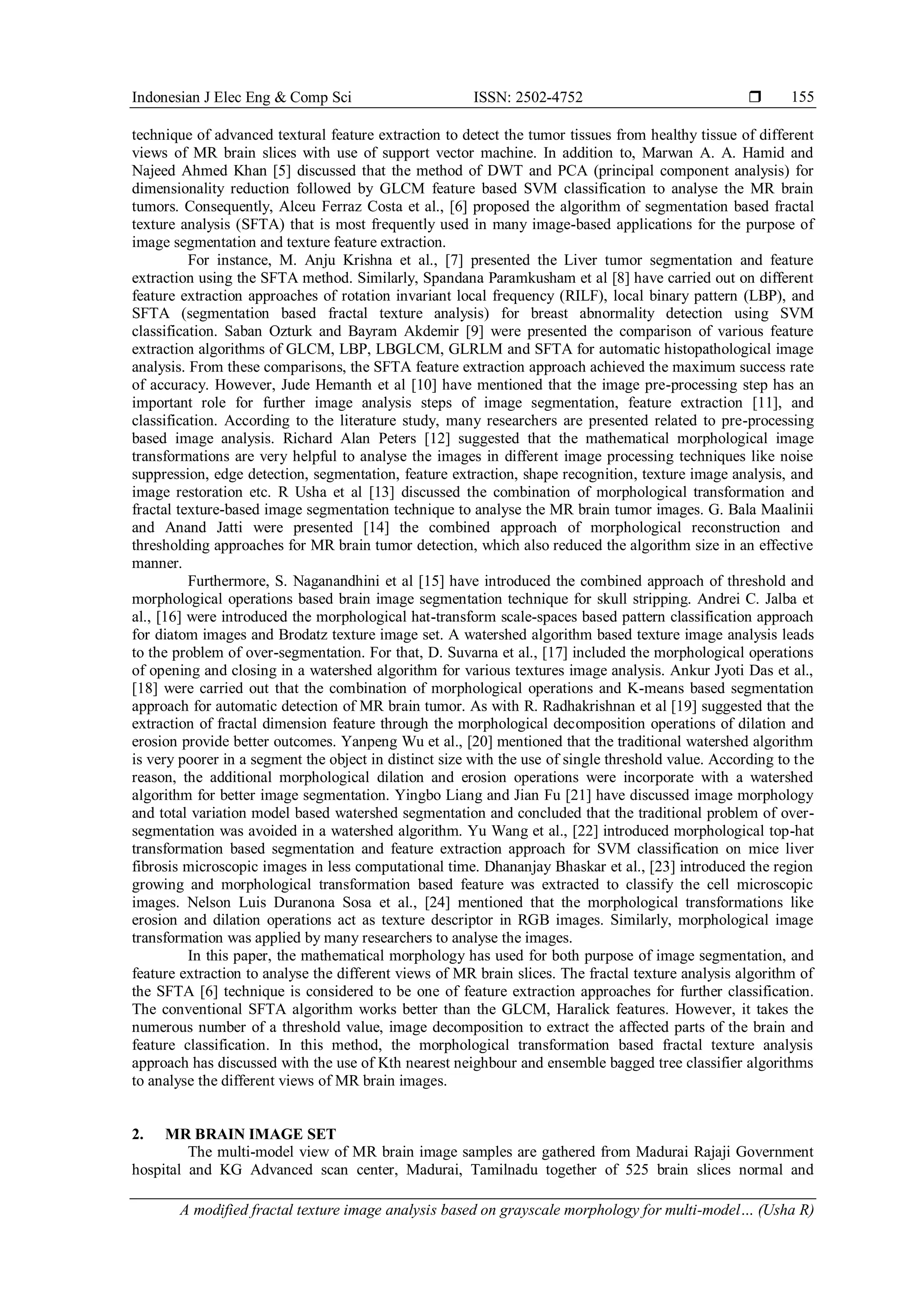 A Modified Fractal Texture Image Analysis Based On Grayscale Morphology For Multi Model Views In 