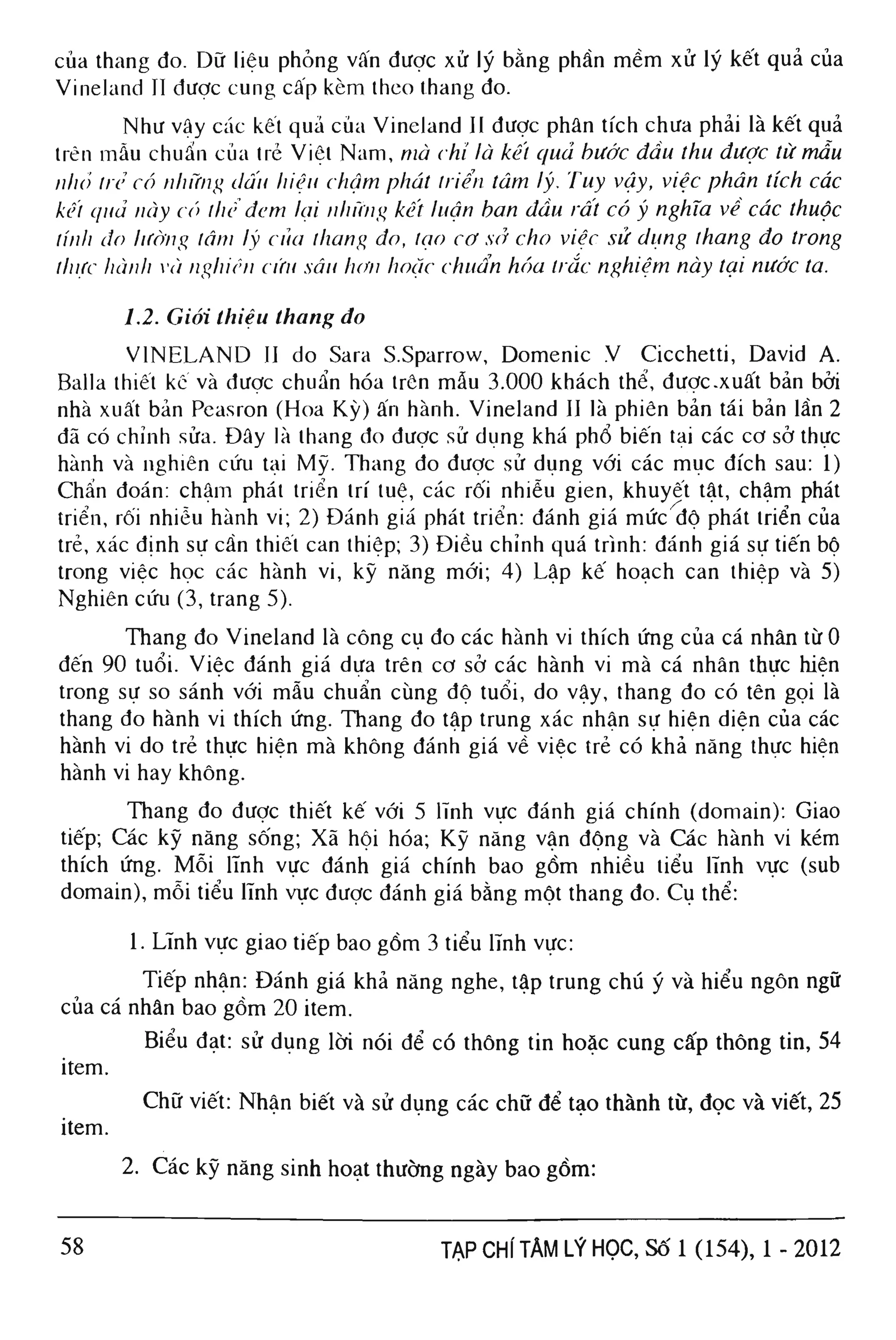 vineland danh gia tam ly tre | PDF