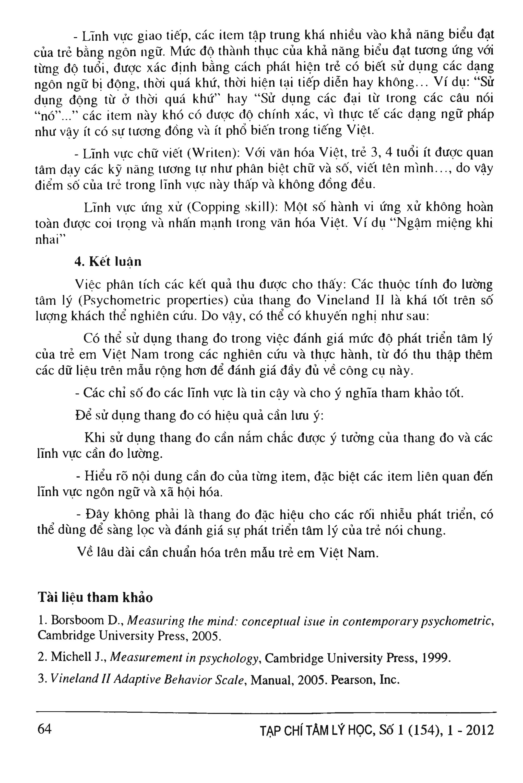 vineland danh gia tam ly tre | PDF