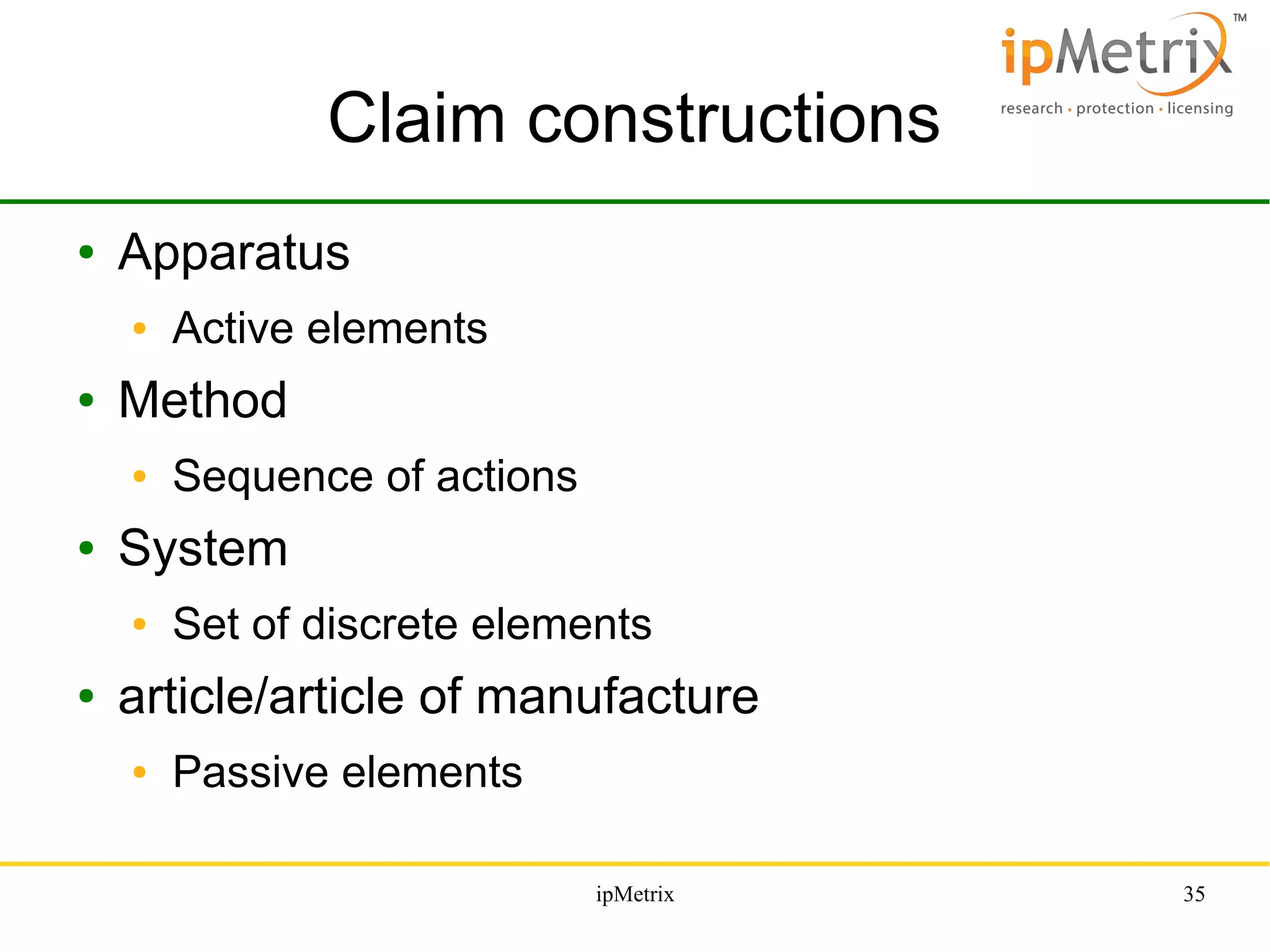 Patent Specification Drafting Series: Claim Drafting & Analysis, By ...