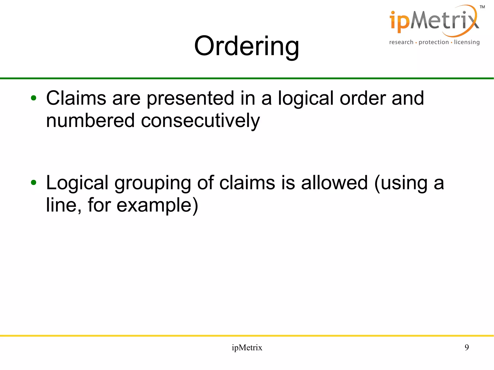 Patent Specification Drafting Series: Claim Drafting & Analysis, By ...