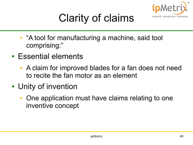 Patent Specification Drafting Series: Claim Drafting & Analysis, By ...