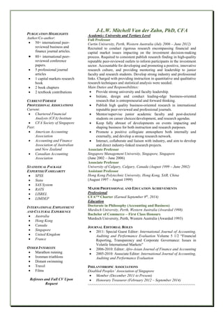 Resume - Mitchell Van der Zahn | PDF