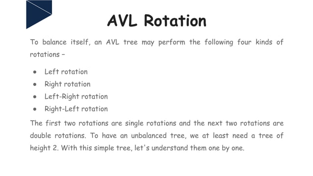 AVL tree ( Balanced Binary Search Tree)-Data Structure | PPT