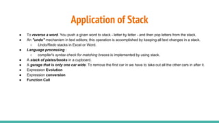 STACK ( LIFO STRUCTURE) - Data Structure | PDF