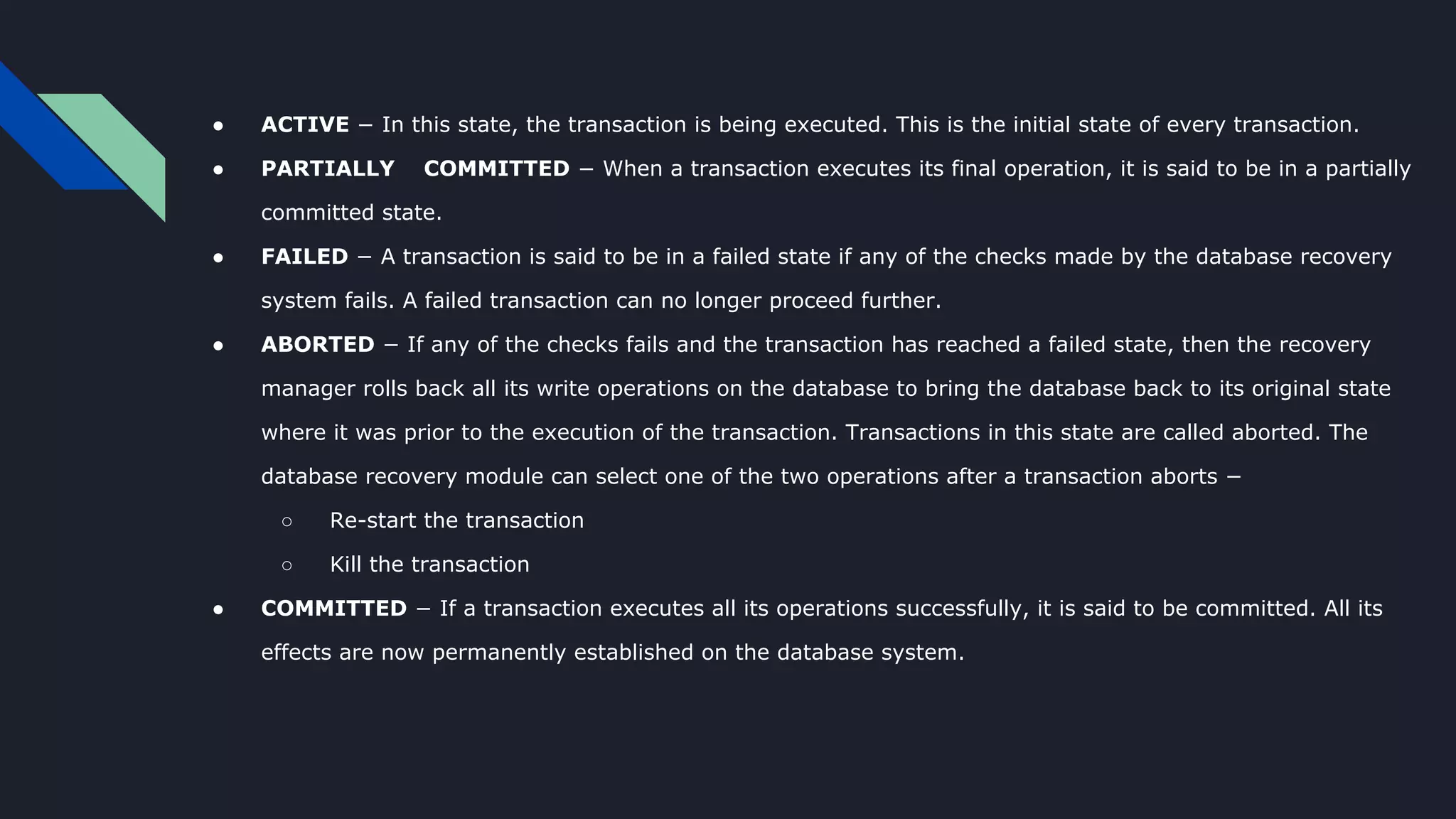 Transaction Properties(ACID Properties) | PDF