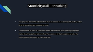 Transaction Properties(ACID Properties) | PDF