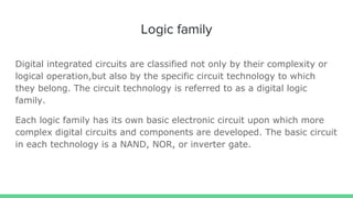 Logic Families ( Digital Electronics ) | PDF