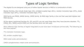 Logic Families ( Digital Electronics ) | PDF