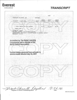 Associates Degree Transcript page 3 | PDF | Free Download