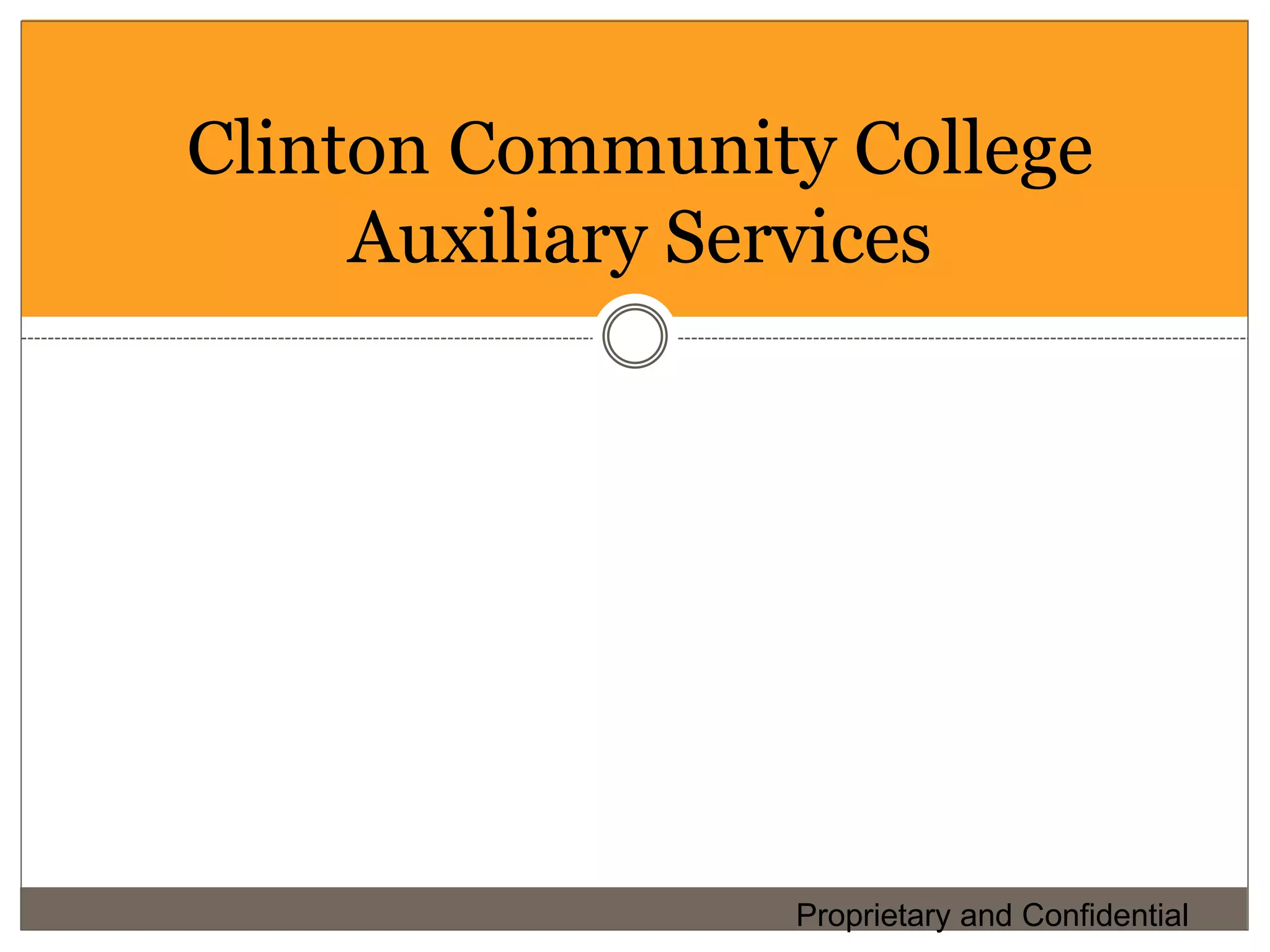 Auxiliary Services Presentation | PPTX